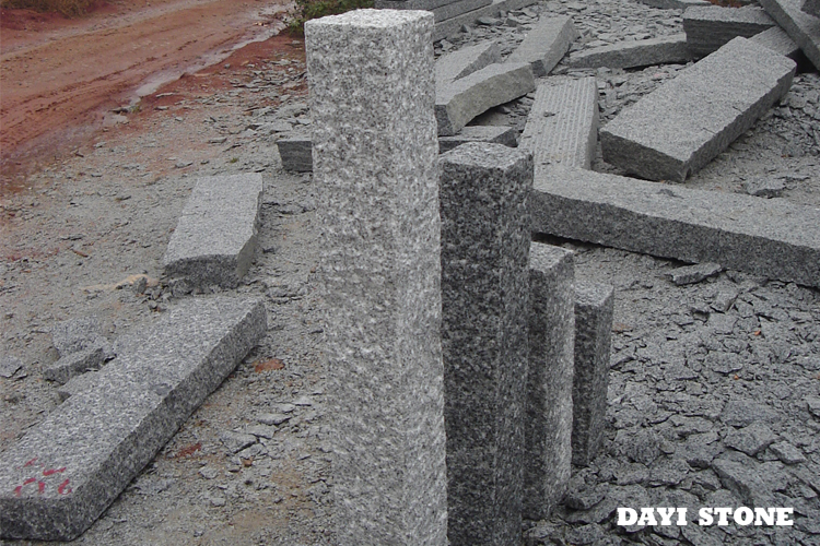 Light Grey Granite Stone Palisade All sides pineapple : Xiamen Dayi ... Light Grey Granite Stone Palisade All sides pineapple : Xiamen Dayi ...